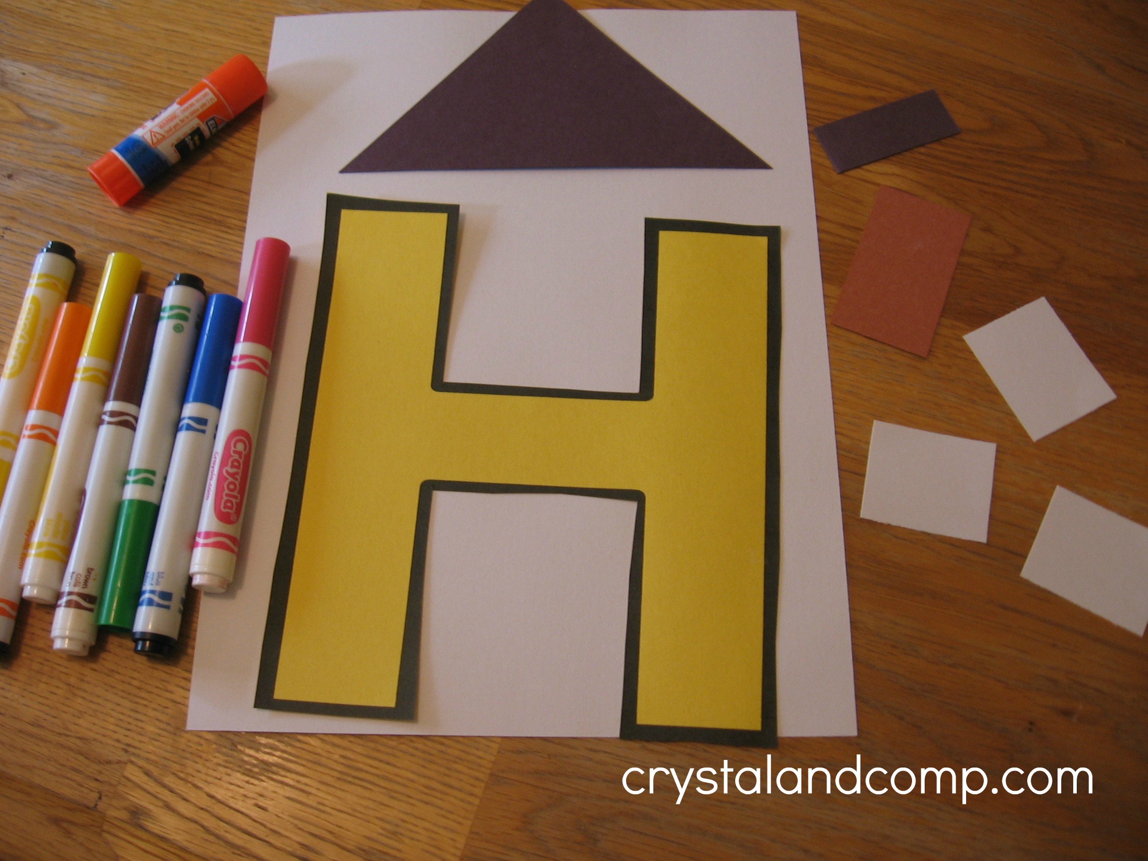 H Is For House A Letter Of The Week Preschool Craft