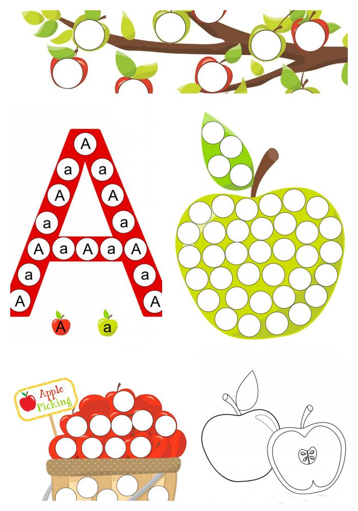 Preschool Do A Dot Printables A Is For Apple Preschool Do A Dot Printables A Is For Apple