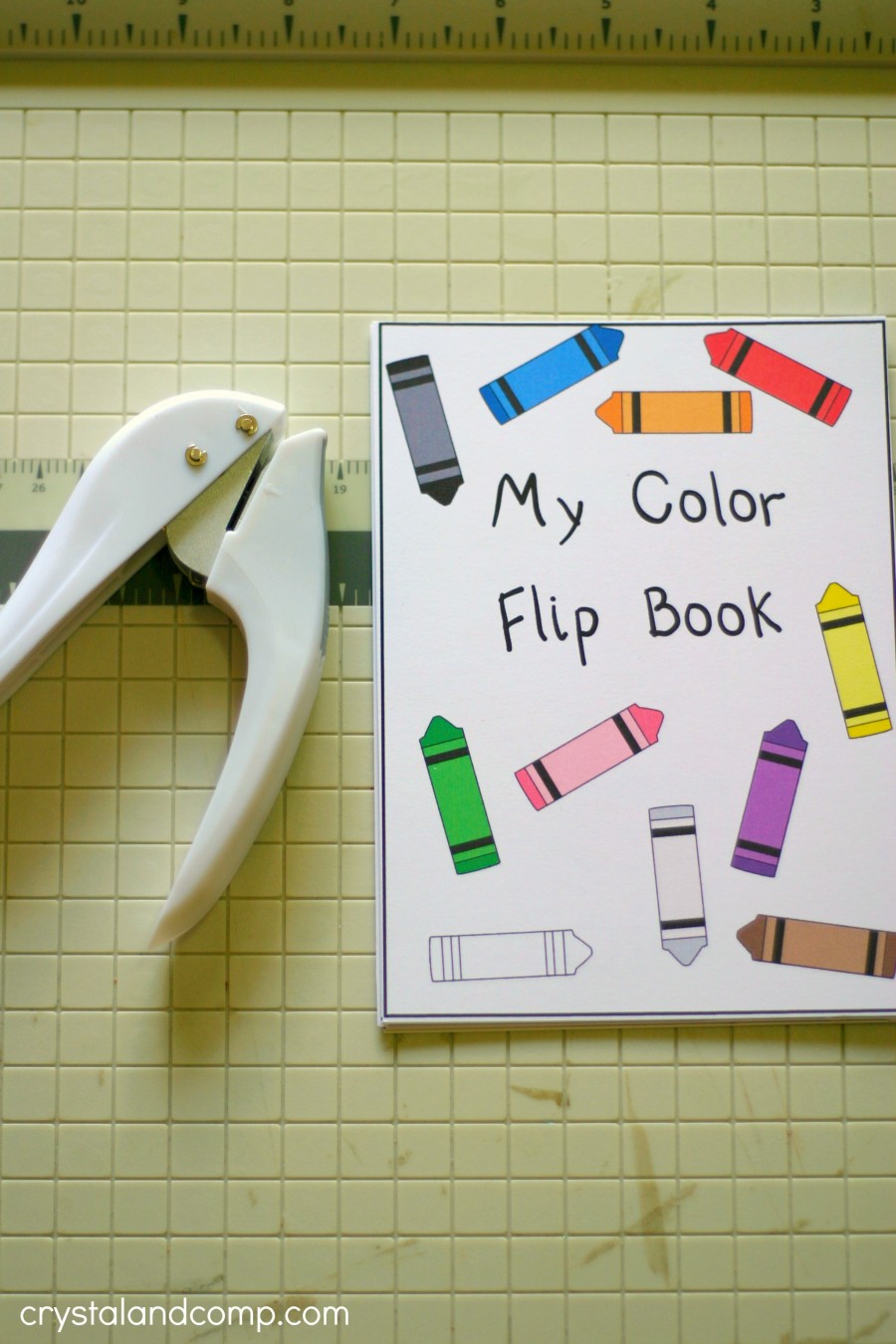 Printable Color Flash Card Flip Book - CrystalandComp.com