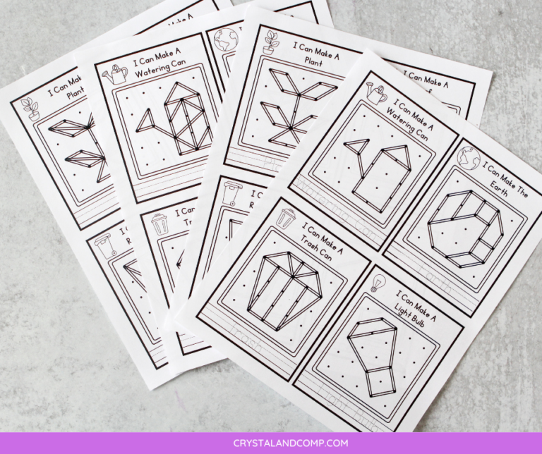 Earth Day Geoboard Printables