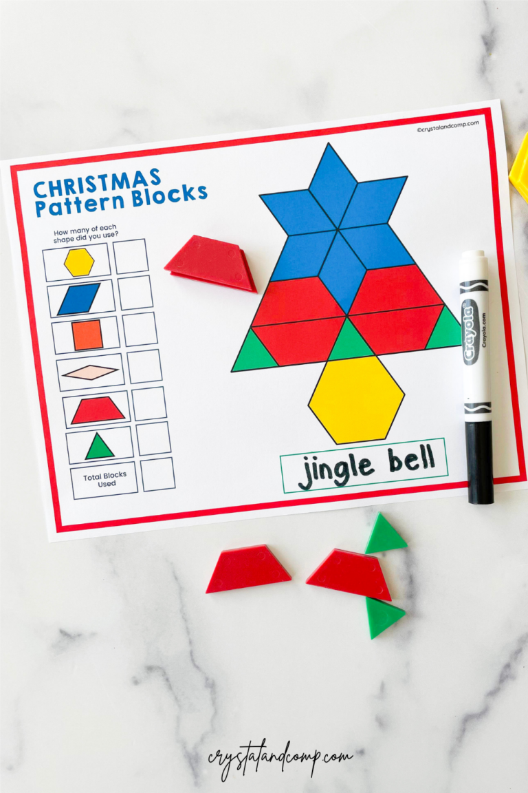 Christmas Pattern Block Printables