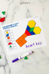 Valentine Pattern Block Printables