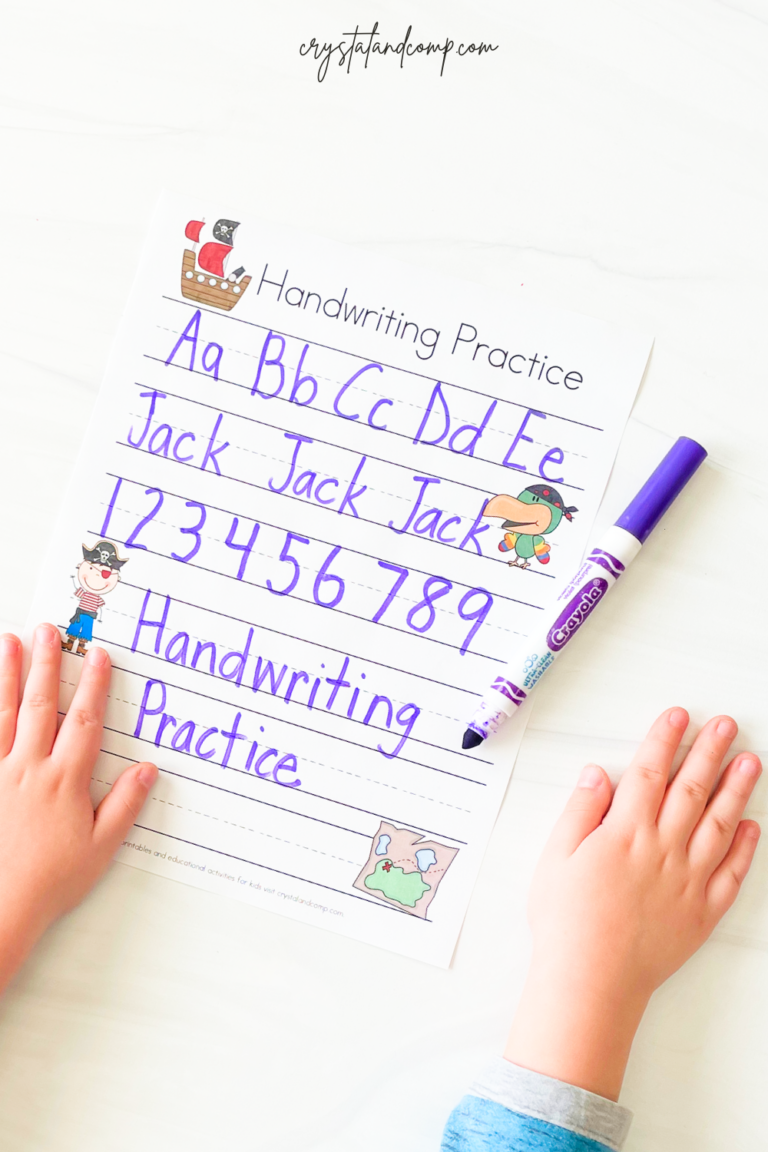 Pirate Handwriting Practice Printables