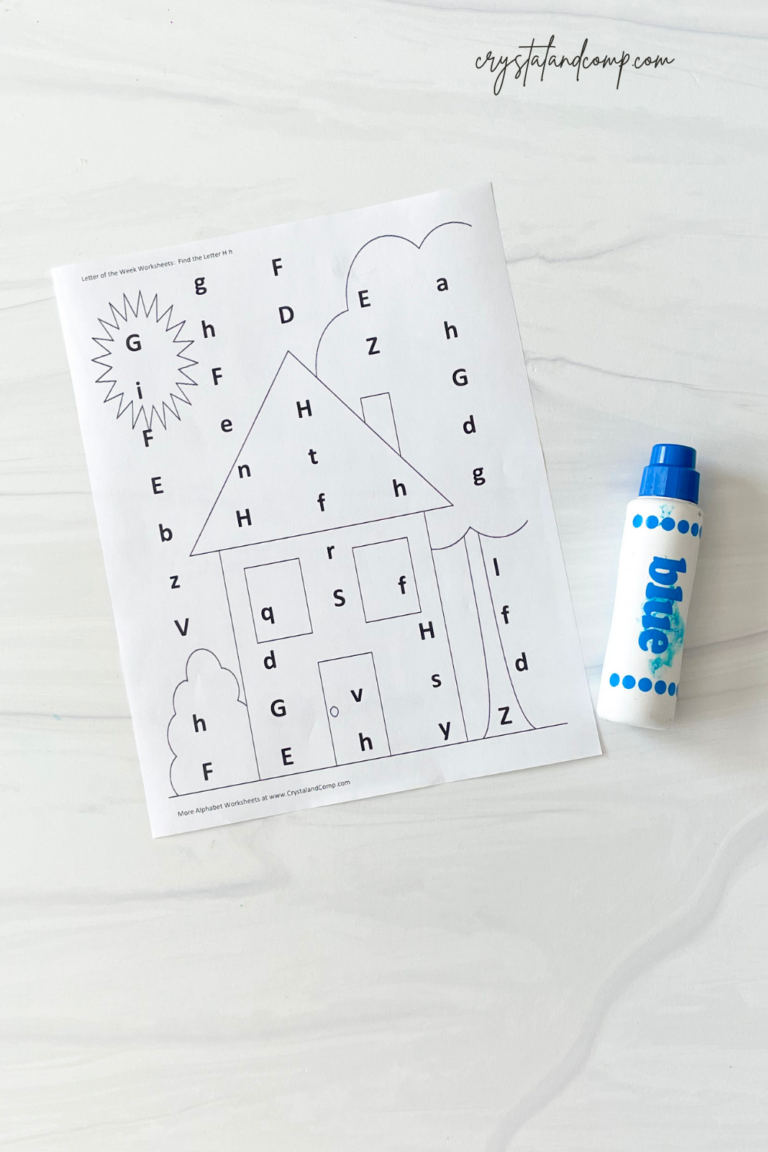 H is for House Do a Dot Printable