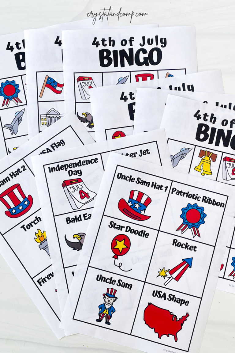 4th of July Bingo Printables - CrystalandComp.com