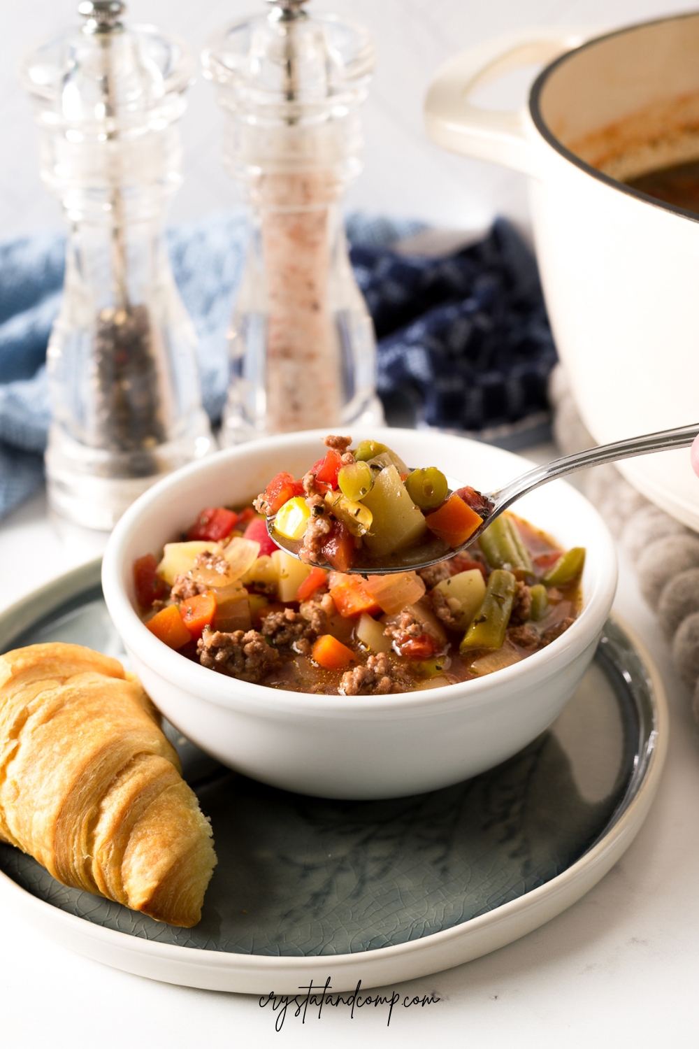 Hamburger Soup Recipe - CrystalandComp.com