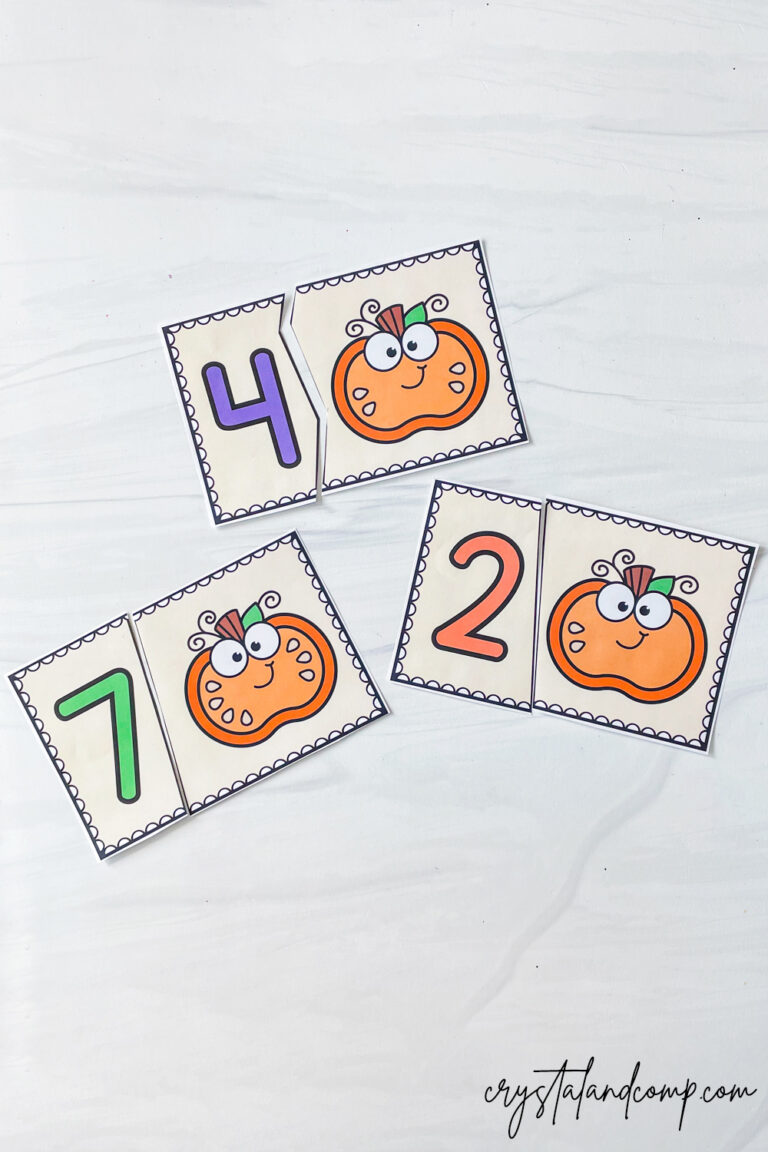 Pumpkin Number Matching Game - CrystalandComp.com