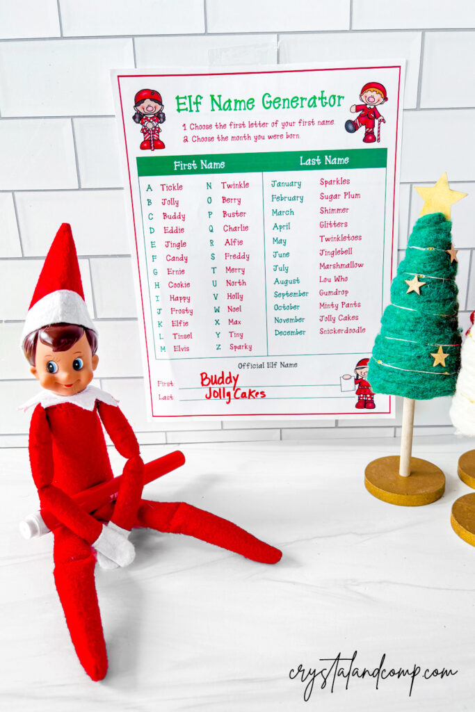 Elf Name Generator Printable - CrystalandComp.com