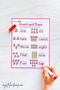 Gingerbread Man Math Printables - CrystalandComp.com