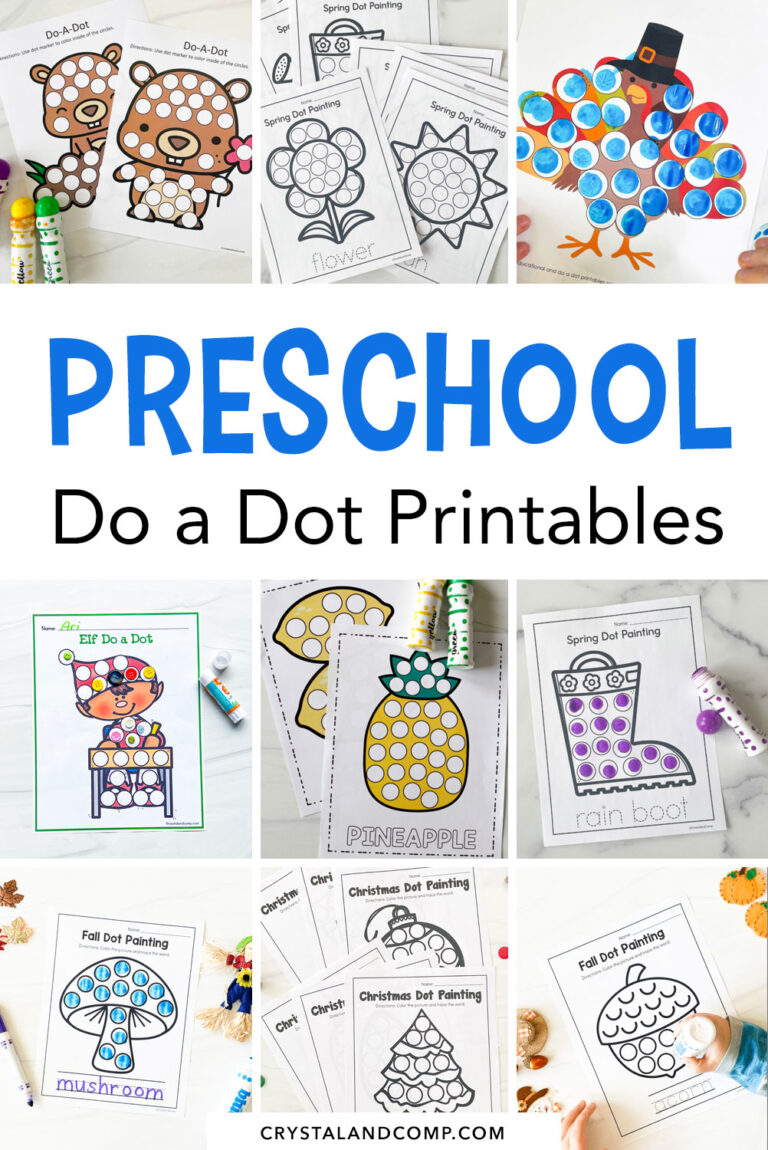 Preschool Do a Dot Printables