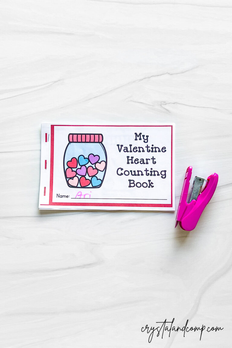 Heart Counting Printable Book - CrystalandComp.com