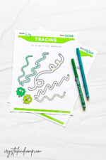 Shamrock Line Tracing Printables - CrystalandComp.com