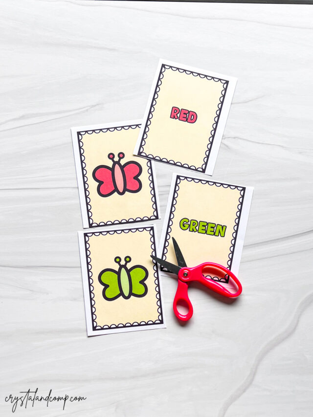 Butterfly Matching Printables - CrystalandComp.com