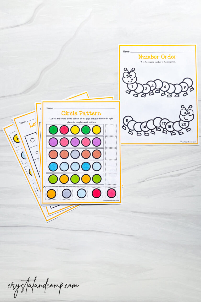 Caterpillar Preschool Printables - CrystalandComp.com