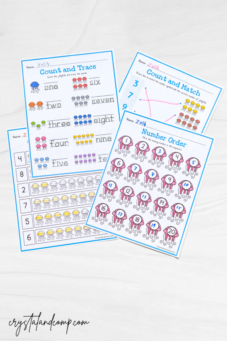 Jellyfish Math Worksheets - CrystalandComp.com