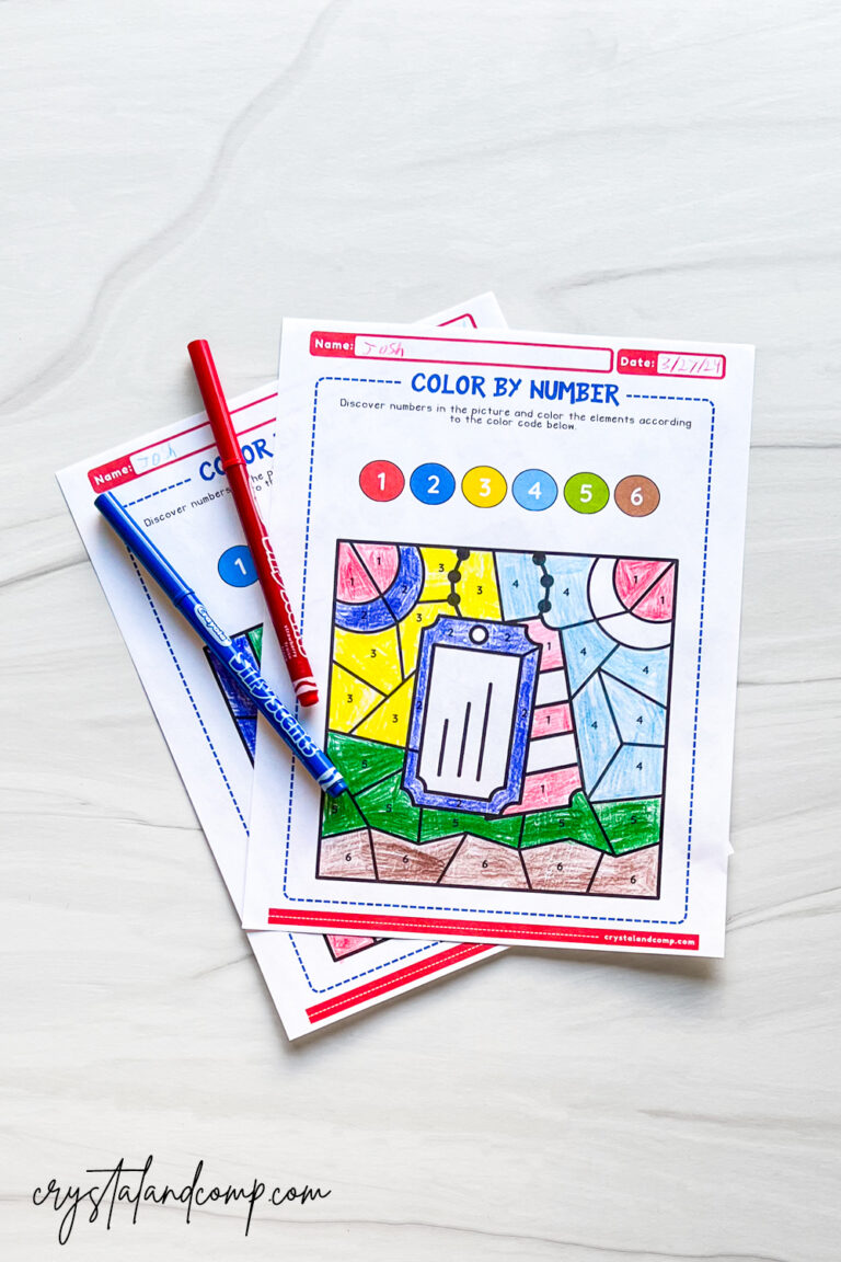 Memorial Day Color By Number Printables - CrystalandComp.com
