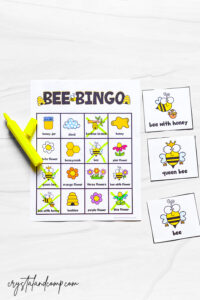 Bee Bingo Printables - CrystalandComp.com