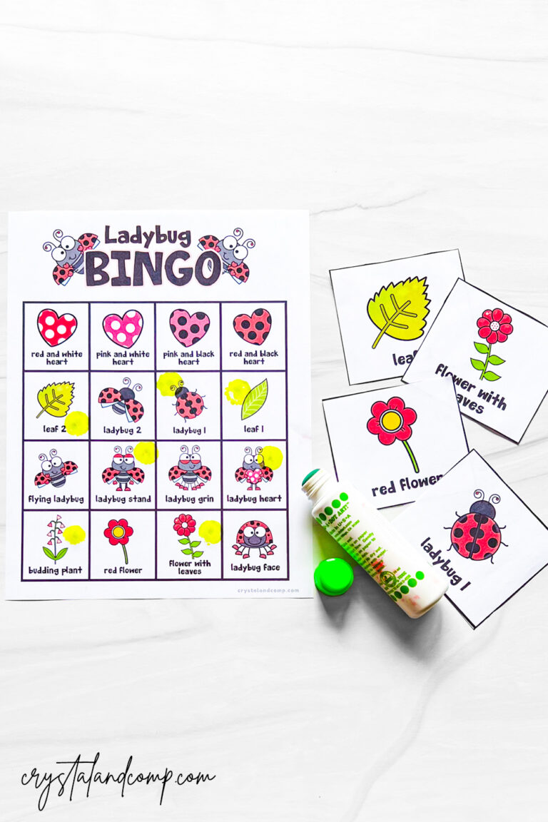 Ladybug Bingo Printables - CrystalandComp.com