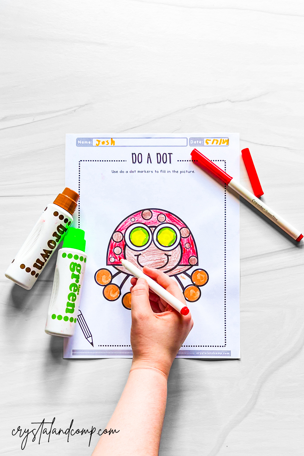 Ladybug Do A Dot Printables - CrystalandComp.com