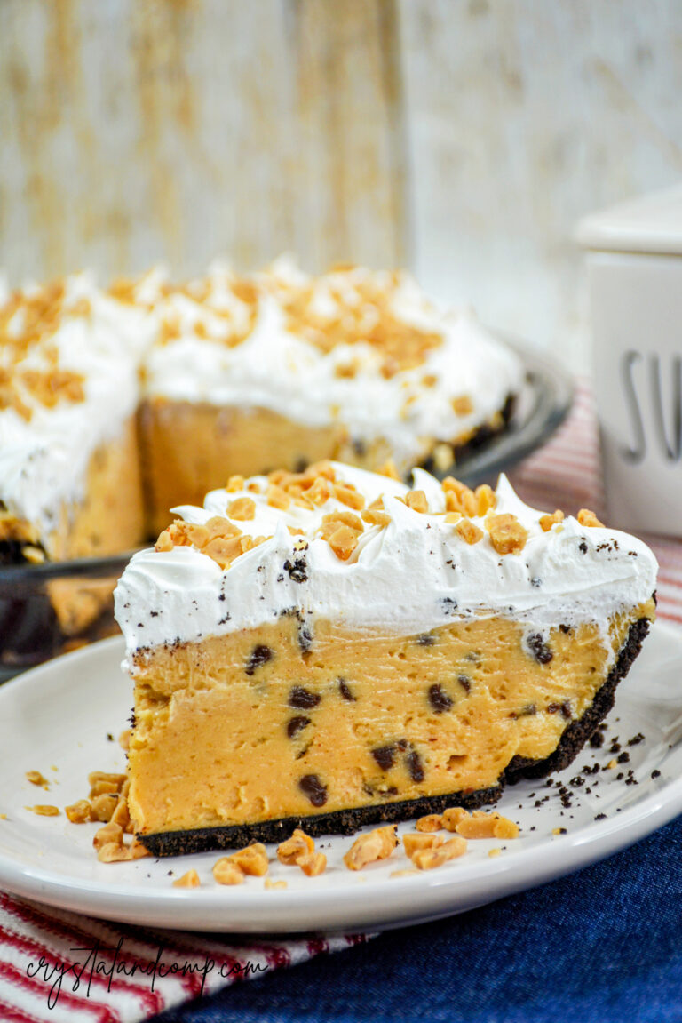 Peanut Butter Toffee Pie Recipe - CrystalandComp.com