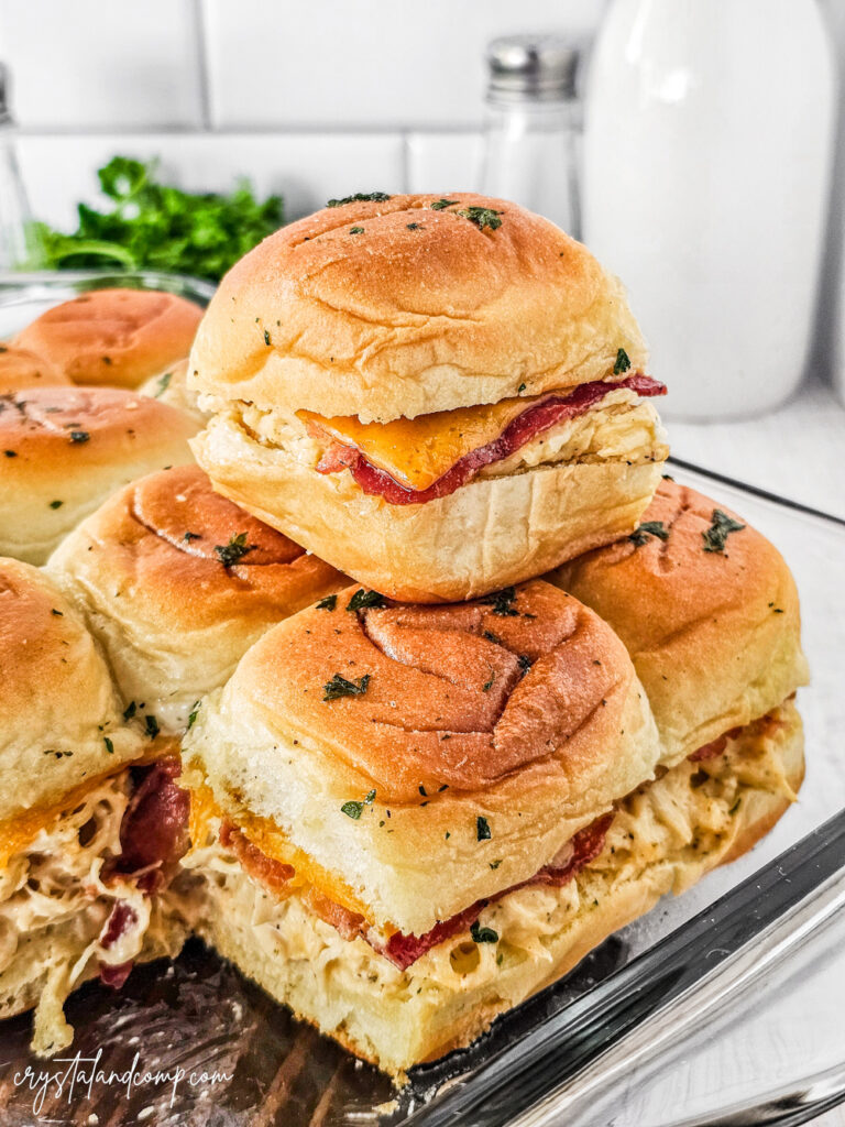 Crack Chicken Sliders - CrystalandComp.com