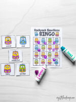 Backpack Emotions Bingo Printables - CrystalandComp.com