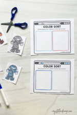 Mummy Color Sorting Printables - CrystalandComp.com