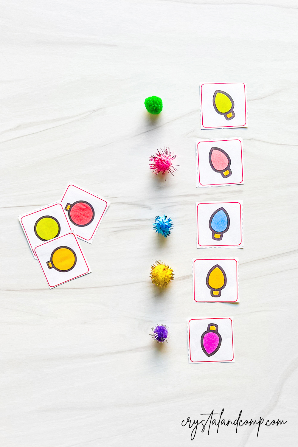 Santa Matching Printables - CrystalandComp.com
