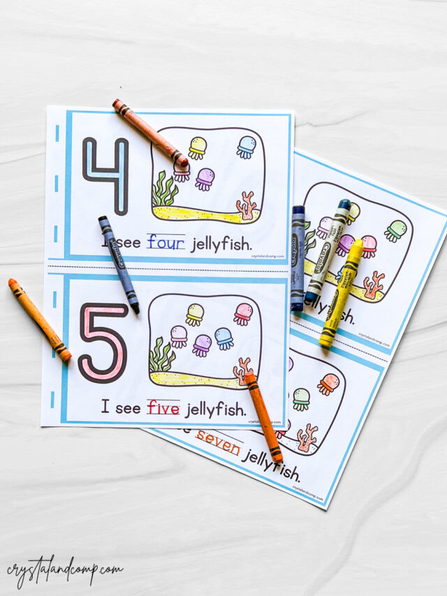 Jellyfish Counting Printable Book - CrystalandComp.com